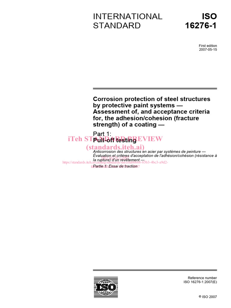 Iso 16276 1 2007 | PDF