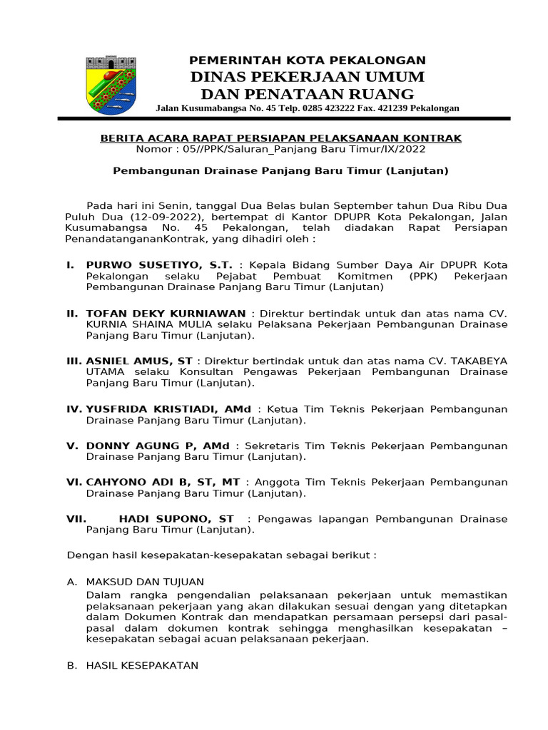 BA PCM Panjang Baru Timur | PDF