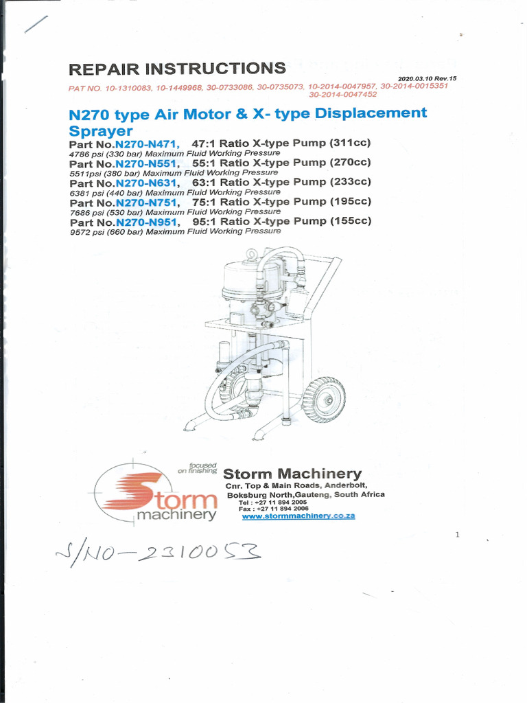 Strom HP Pump TDS | PDF