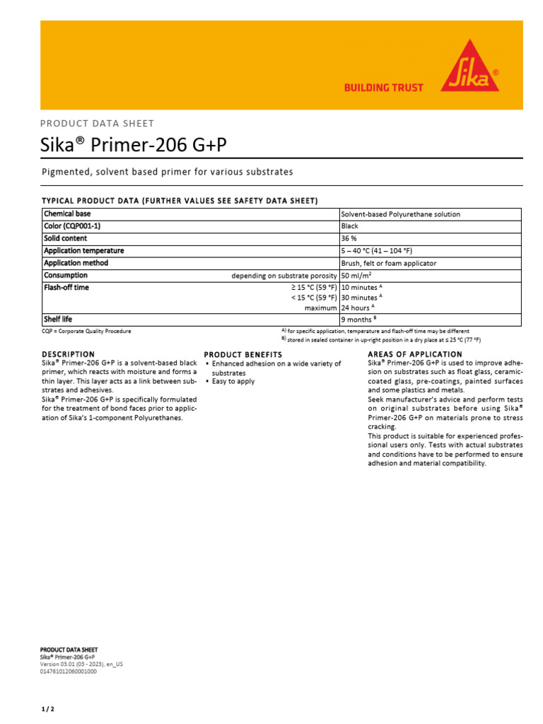 Sika Primer-206 GP | PDF