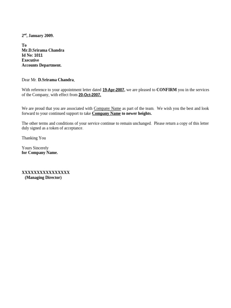 DownloadDocuments HRLetterDOCX ConfirmationLetter Confirmation Letter ...