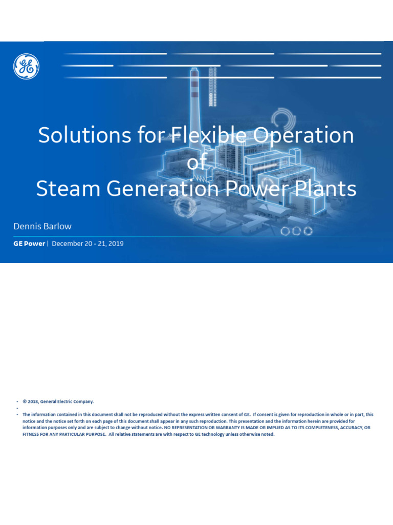 Flexibility - GE Presentation - Steam Generator | PDF