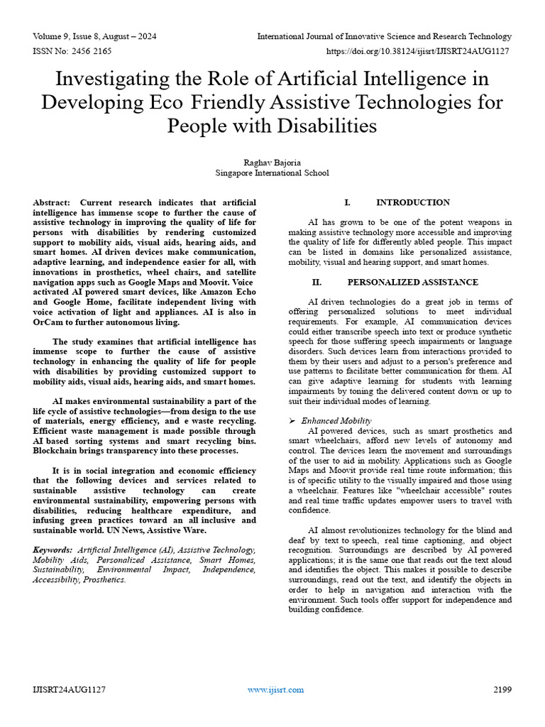 Investigating The Role of Artificial Intelligence in Developing Eco ...