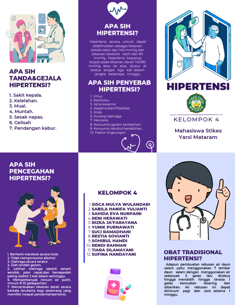 Leaflat Hipertensi | PDF