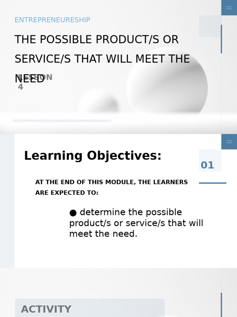 Lesson 4 Entrep | PDF