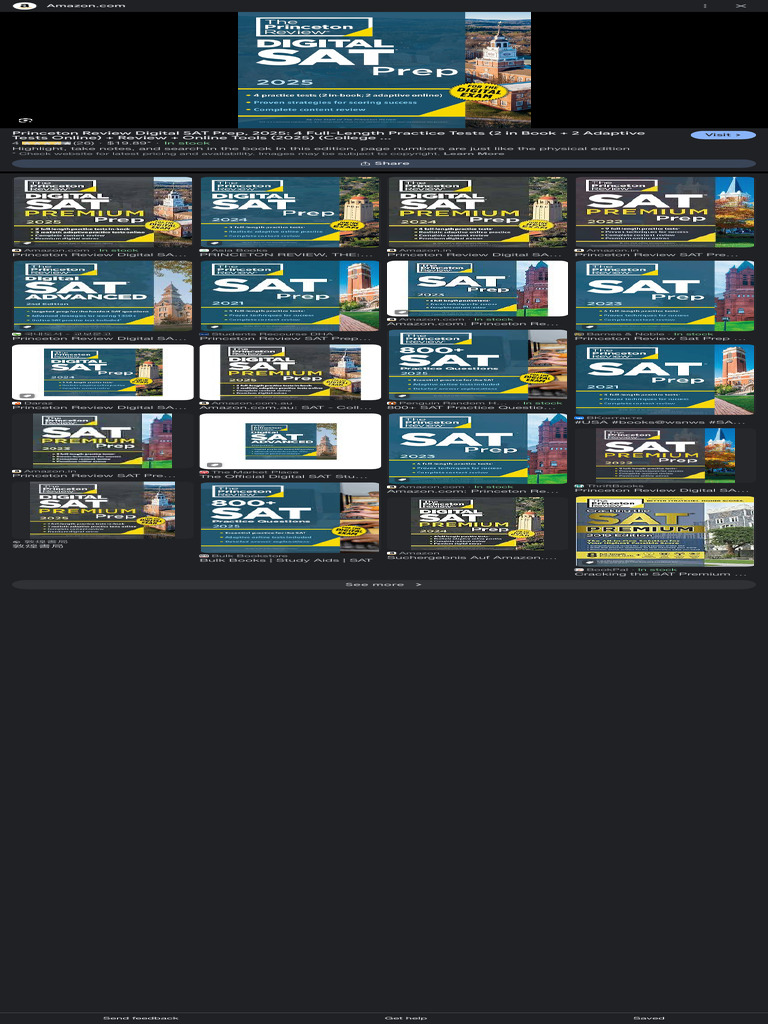 Sat Prep Book 2025 - Google Search | PDF