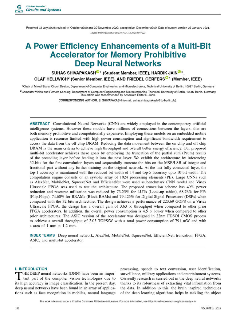 A Power Efficiency Enhancements of A Multi-Bit Accelerator For Memory Prohibitive Deep Neural ...