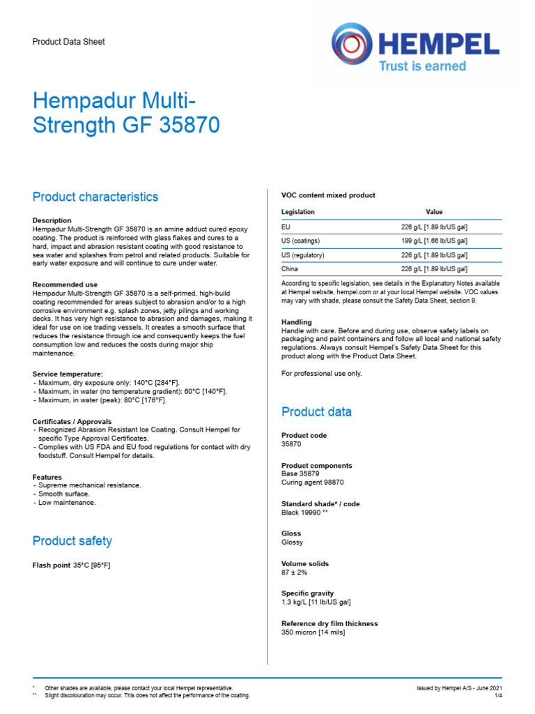 Hempadur Multi Strength Glass Flake | PDF