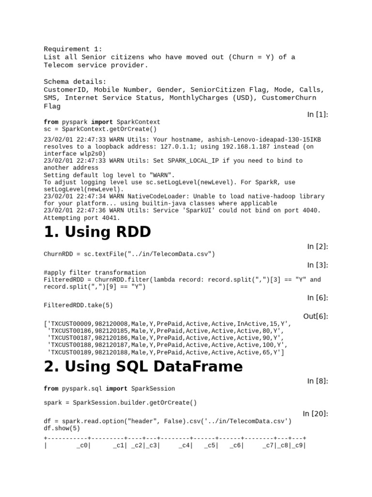 Data Filtering In Pyspark Using Rdd Sql Dataframe And Pandas On 3713