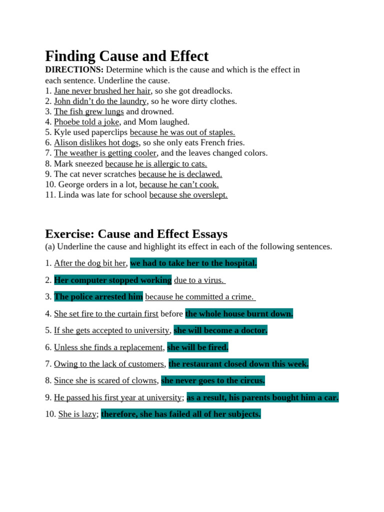 FAIZZZZ - Finding Cause and Effect | PDF