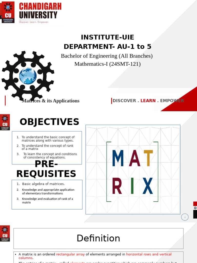 Matrices Applications | PDF