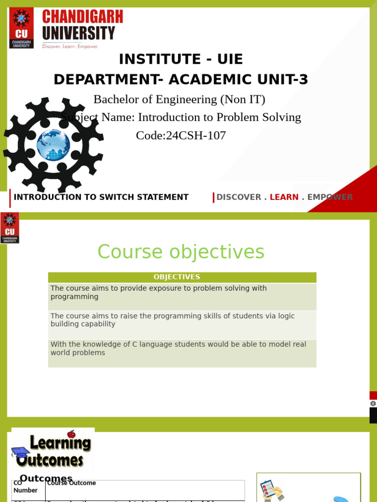 Switch Statement | PDF