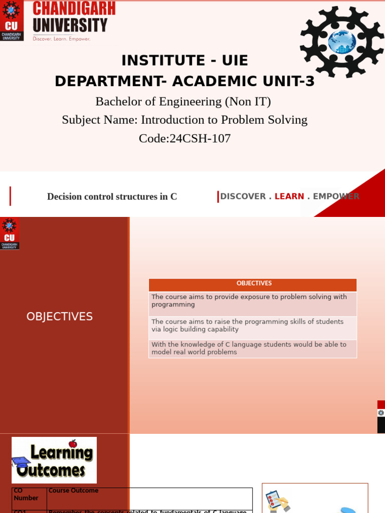 10 Decision Control Structures in C | PDF