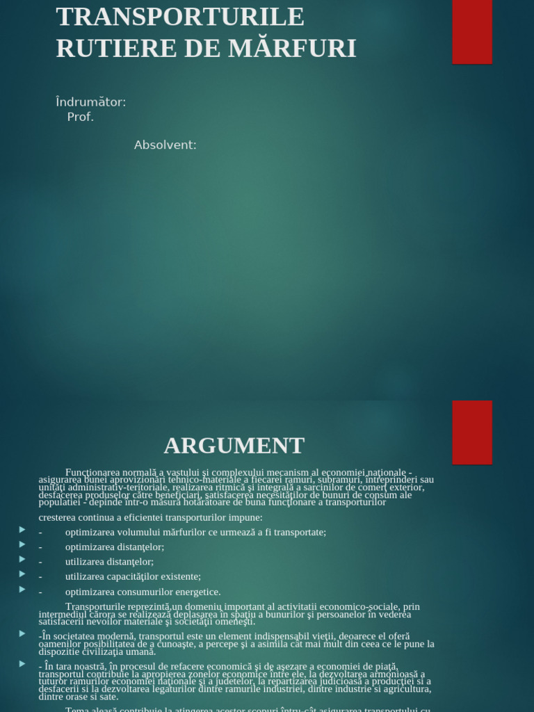 Ppt Documente de Transport | PDF