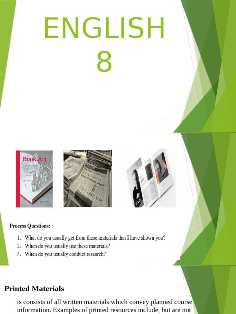 English 8 Bibliography | PDF