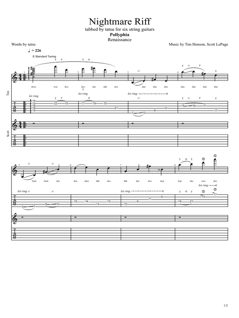 Nightmare Six Strings | PDF