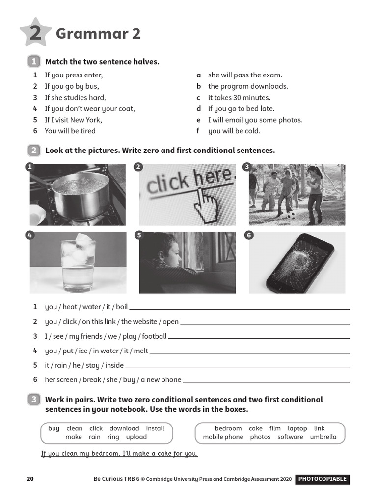 Be Curious 6 - Grammar Worksheet - Unit 2 - 2 | PDF