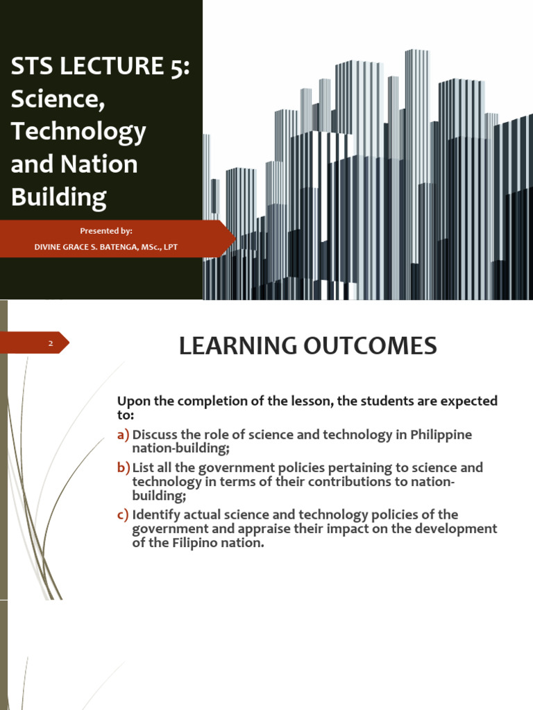 STS Lecture 5 - Science, Technology and Nation Building | PDF