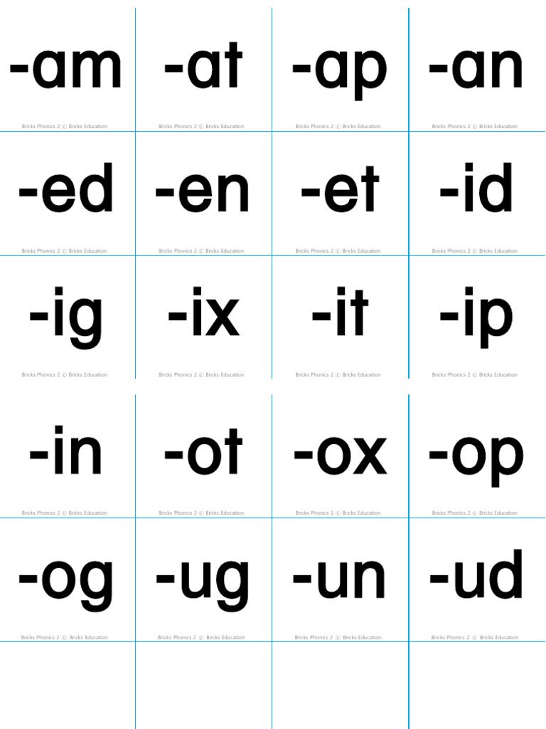 Bricks Phonics L2 Flashcard Sound Cards | PDF