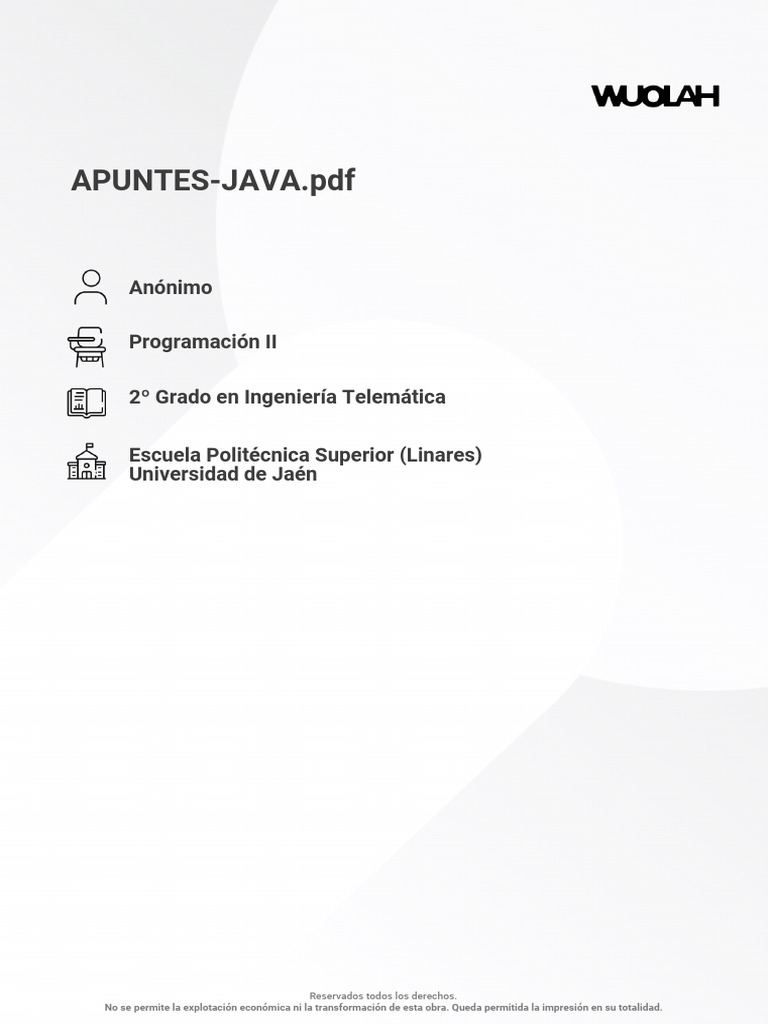 Apuntes Java | PDF