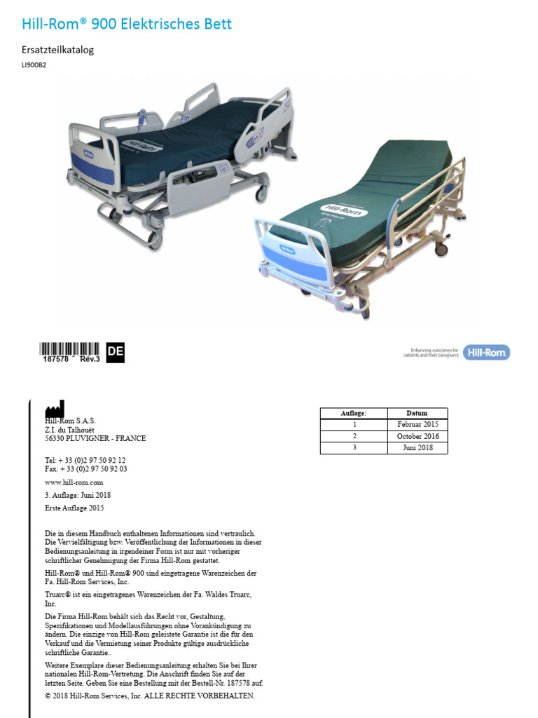 Hill Rom - Service Manual - HR900 - LI900B2 | PDF