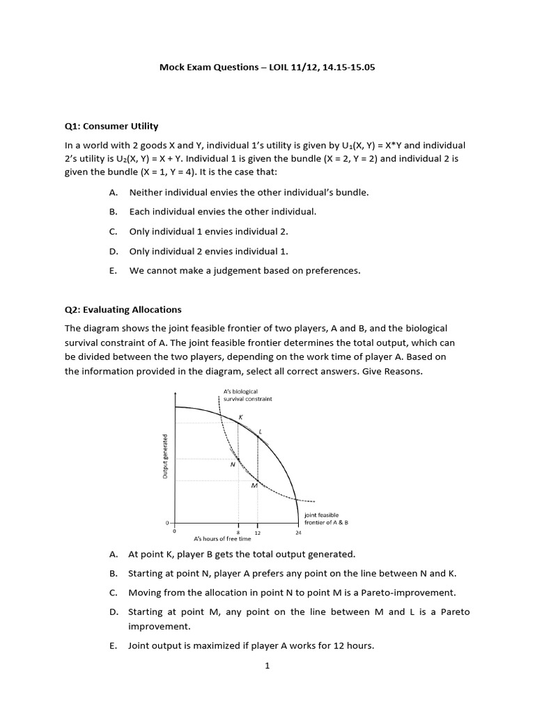 Mock Exam Questions 2 | PDF