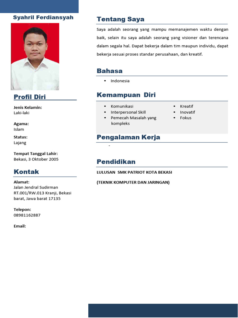 CV Syahril Ferdiansyah | PDF