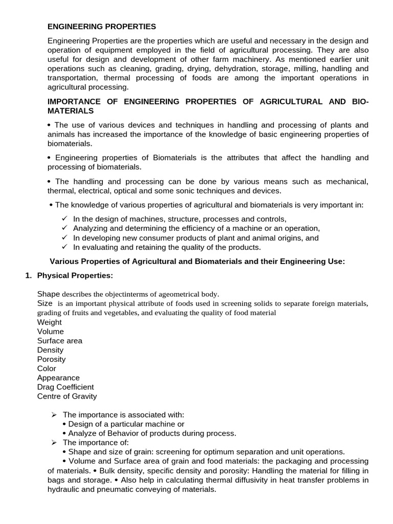 Engineering Properties | PDF