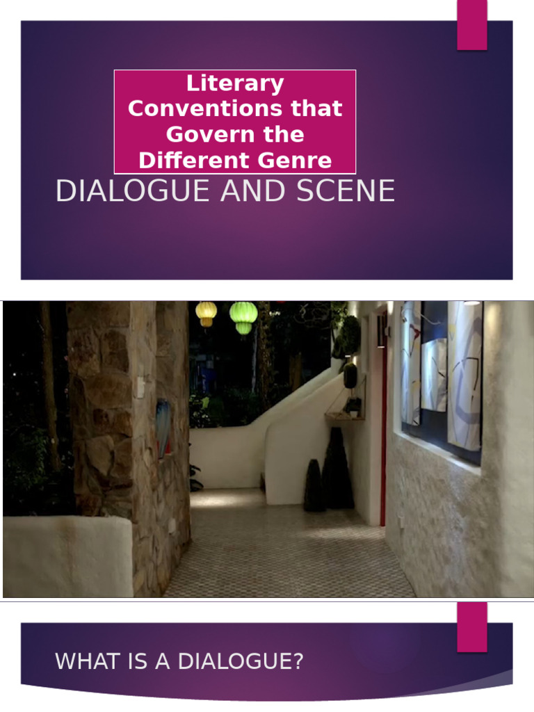 Dialogue and Scene | PDF