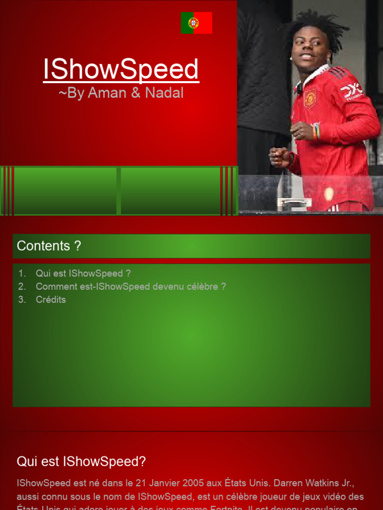 IShowSpeed: Ascension of a Gaming Star | PDF | Sports & Recreation ...