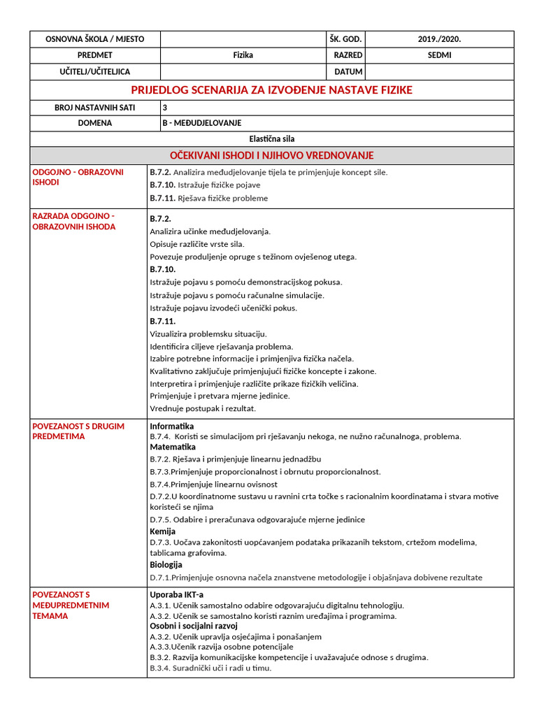 11.elastična Sila | PDF