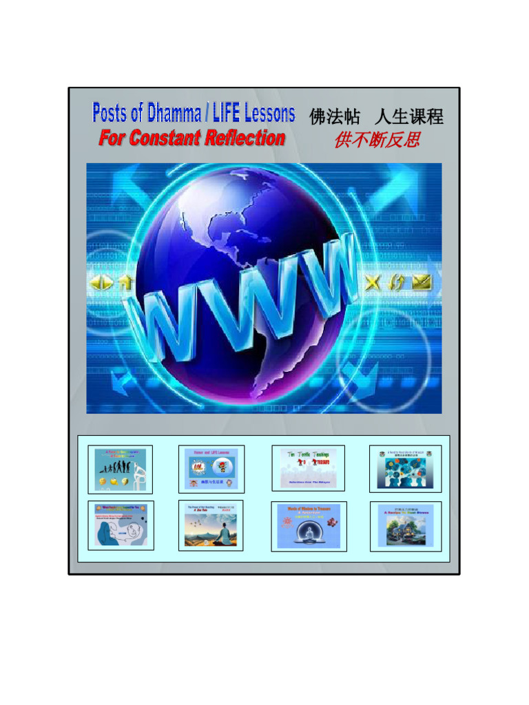 Posts Of Dhamma And Life Lessons For Constant Reflection Eng And Chi Pdf Wisdom Indian