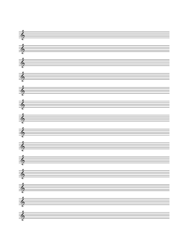 Blank Sheet Music | PDF