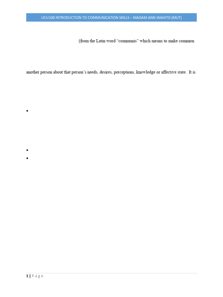 Introduction to Communication Skills | PDF | Communication | Career ...