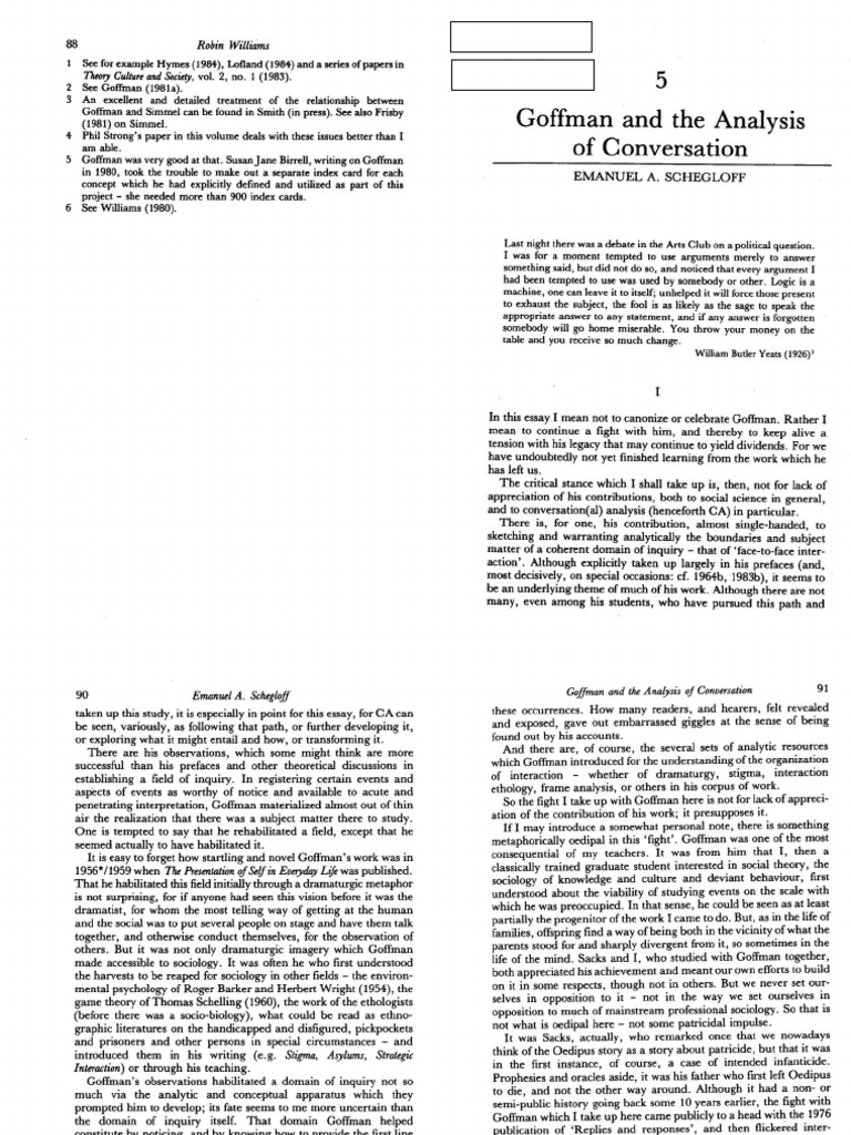 Goffman | PDF