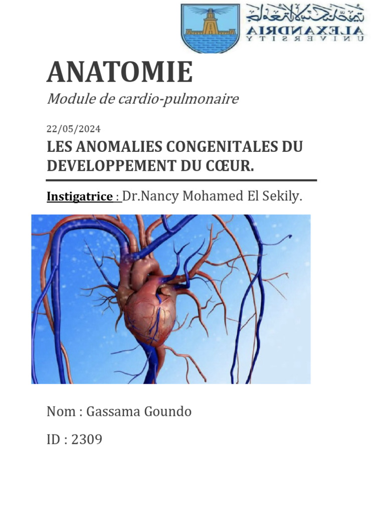 Anatomie: Module de Cardio-Pulmonaire | PDF