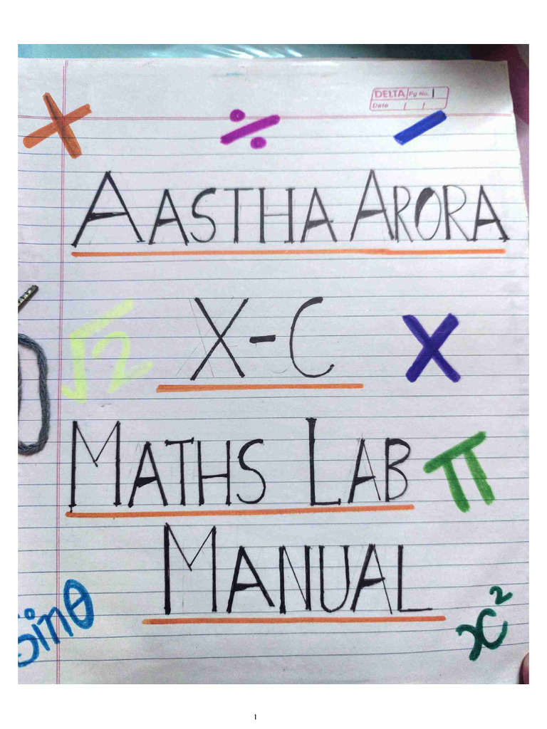 Maths Practical File | PDF