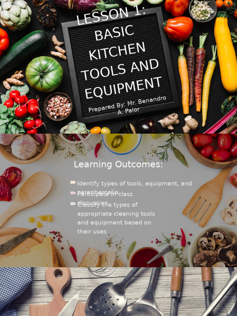 Basic Kitchen Tools | PDF | Cuisine | Foods