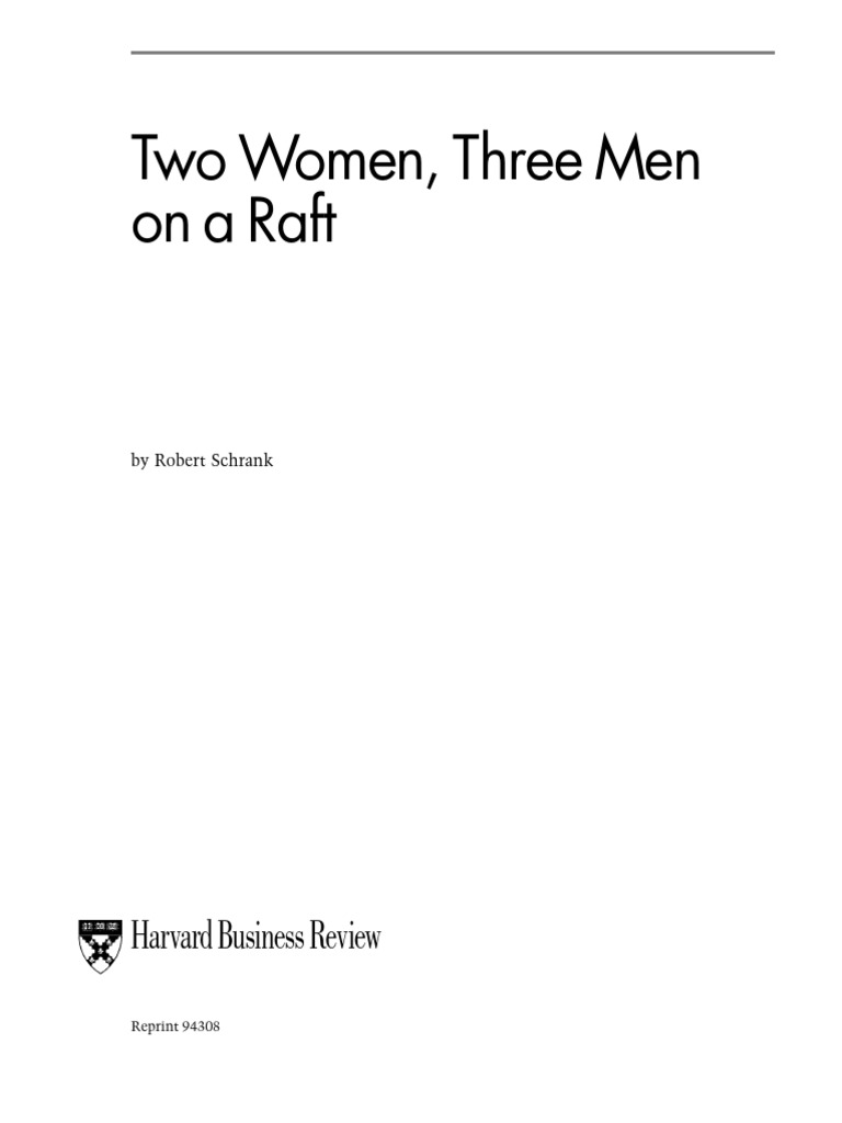 Two Women, Three Men on a Raft | PDF