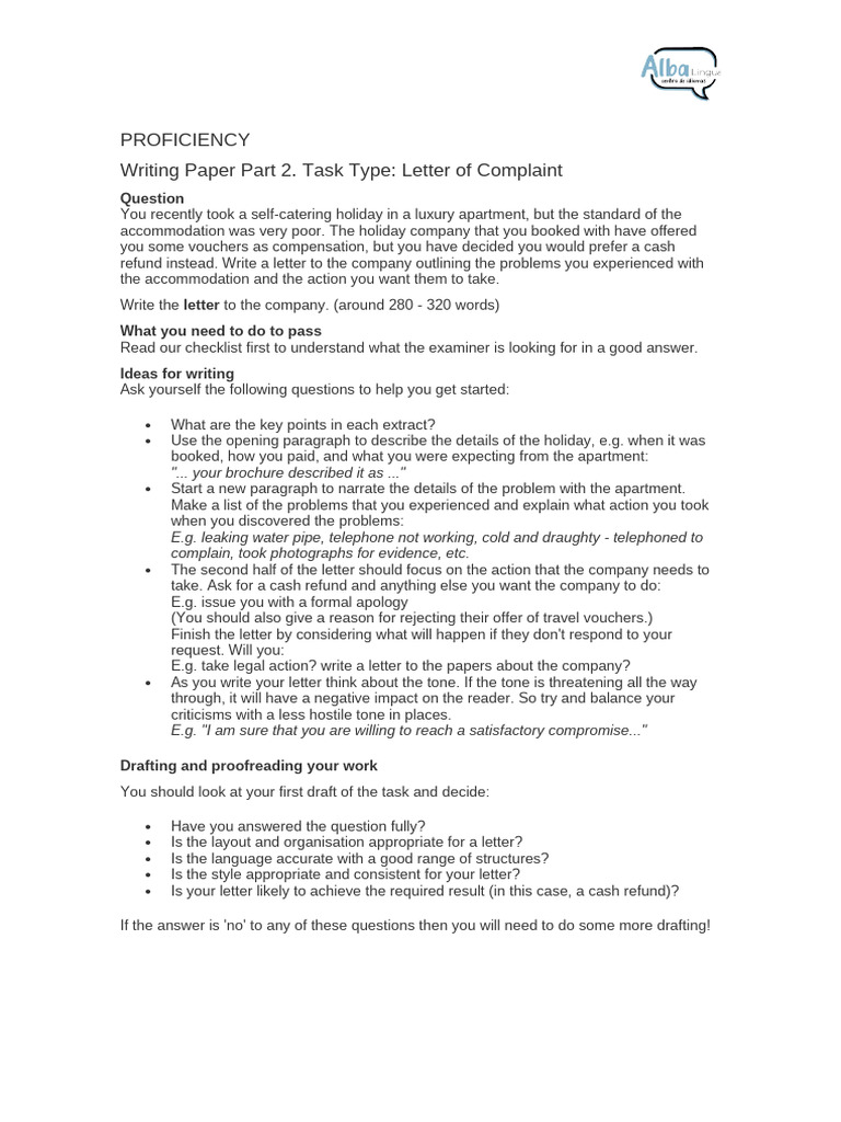 Cpe Letter of Complaint | PDF