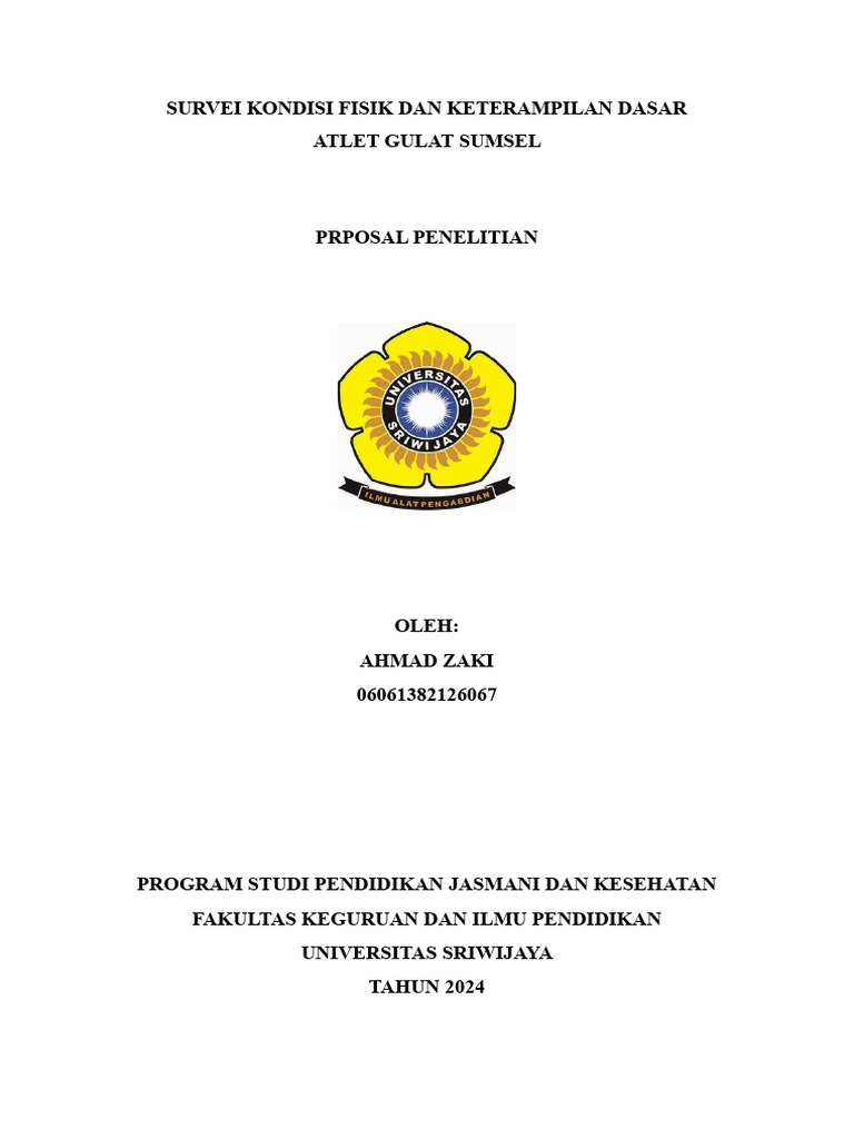 Proposal Ahmad Zaki | PDF