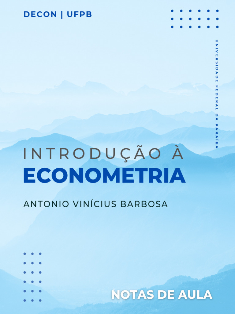 Notas Introducao Econometria | PDF