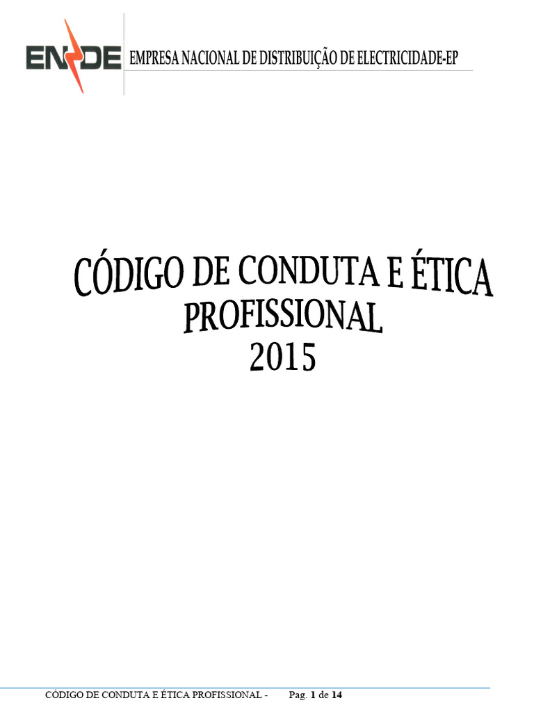Código de Conduta e Ética profissional-FINAL | PDF