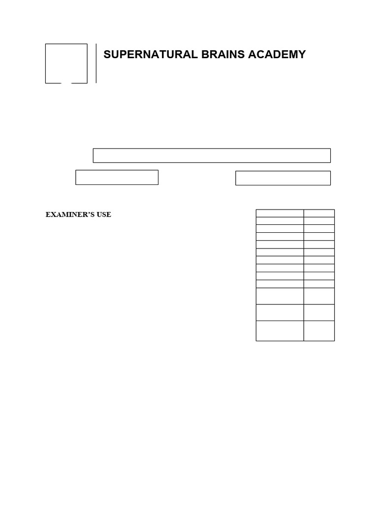 Form 1 Maths Paper 2 | PDF