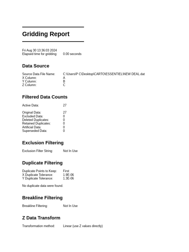 GridDataReport-NEW DEAL | PDF