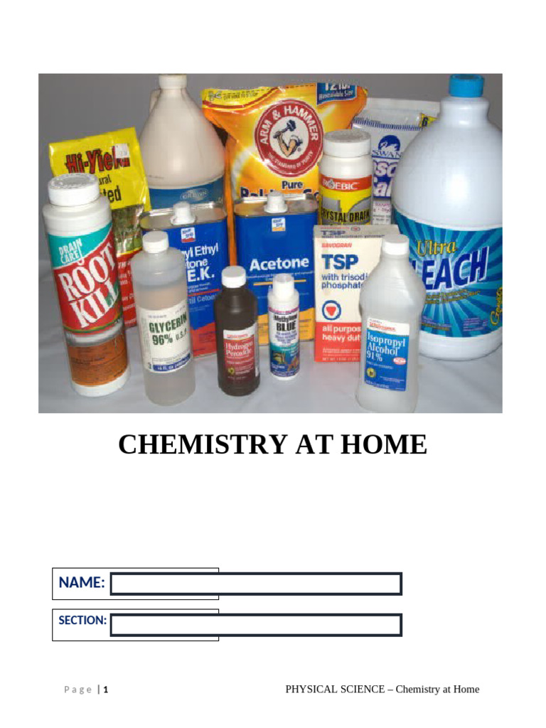 Las 7 - Chemistry at Home | PDF