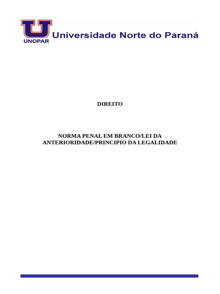 Capa de Trabalho Unopar | PDF