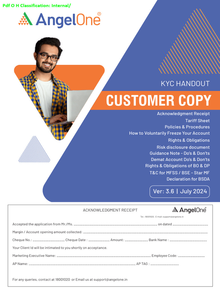 Customer Hand Out Copy V2 | PDF | Stocks | Business