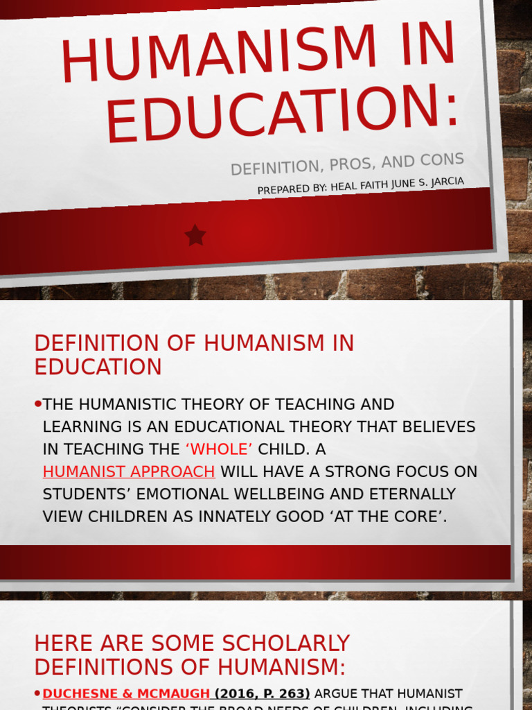 Humanism in Education | PDF