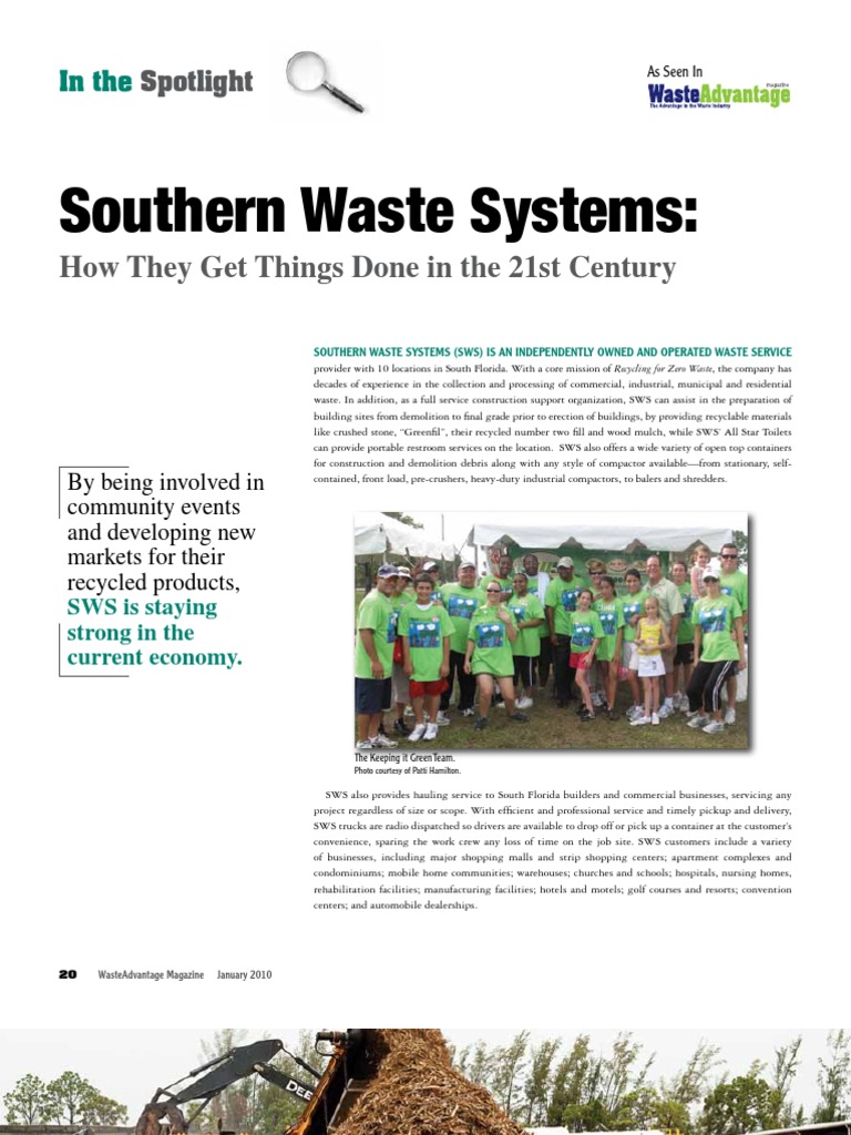 Southern Waste Systems | PDF